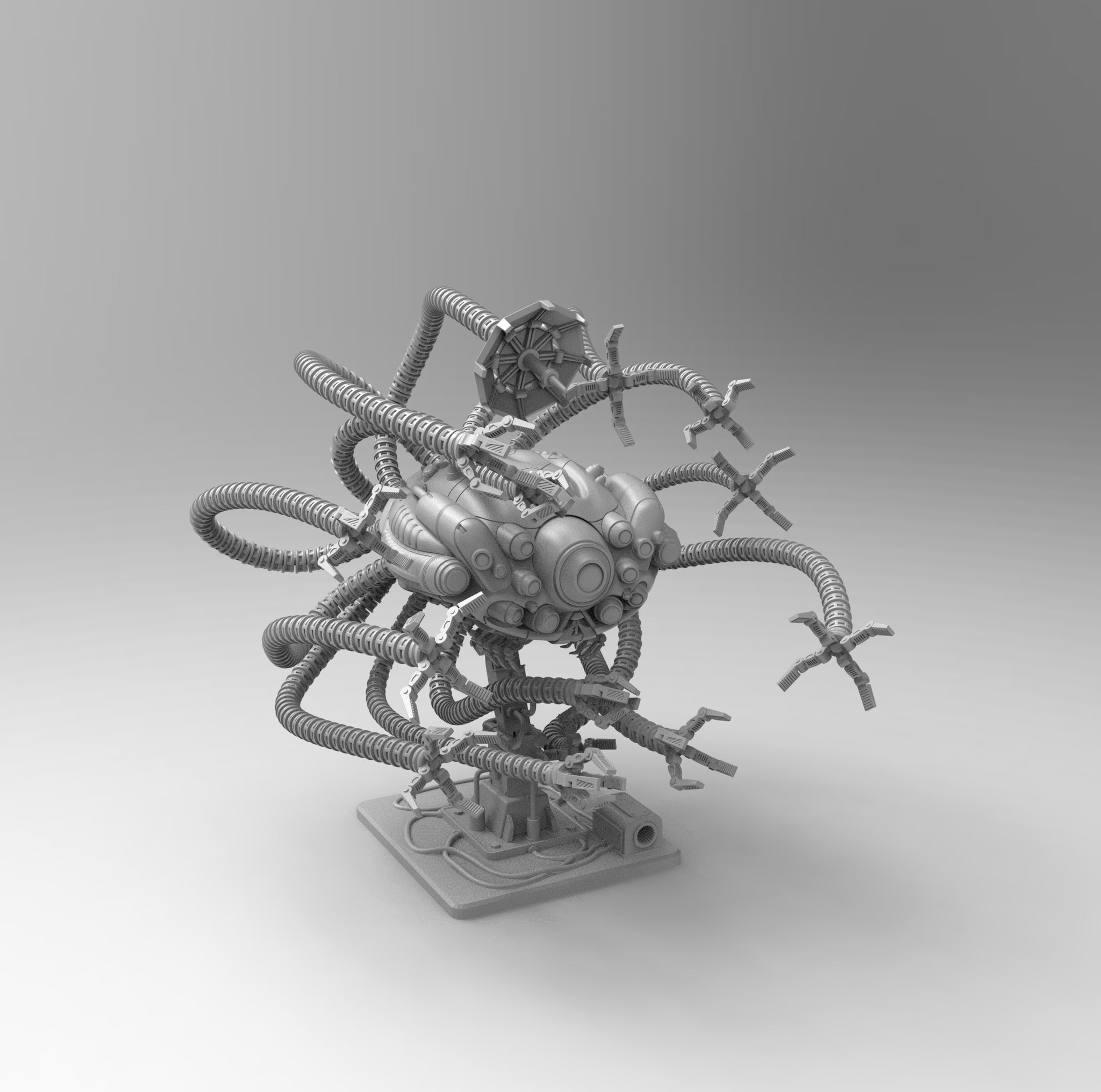 A588 - Movie Character design, Matrix defender octopus, STL 3D model d ...