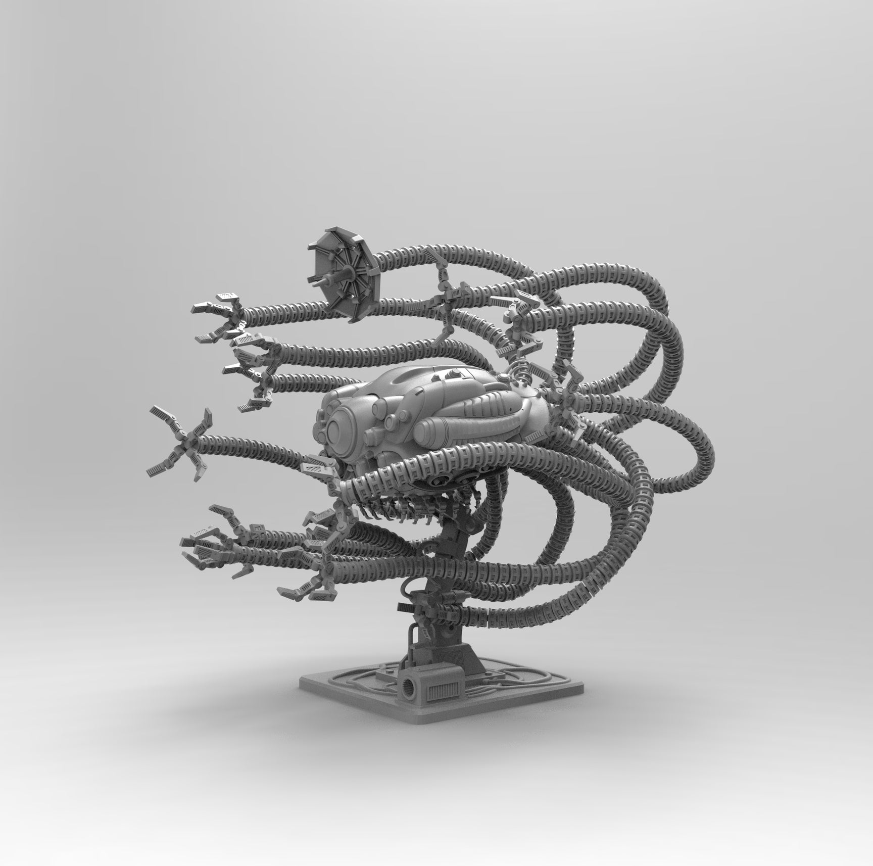 A588 - Movie Character design, Matrix defender octopus, STL 3D model d ...