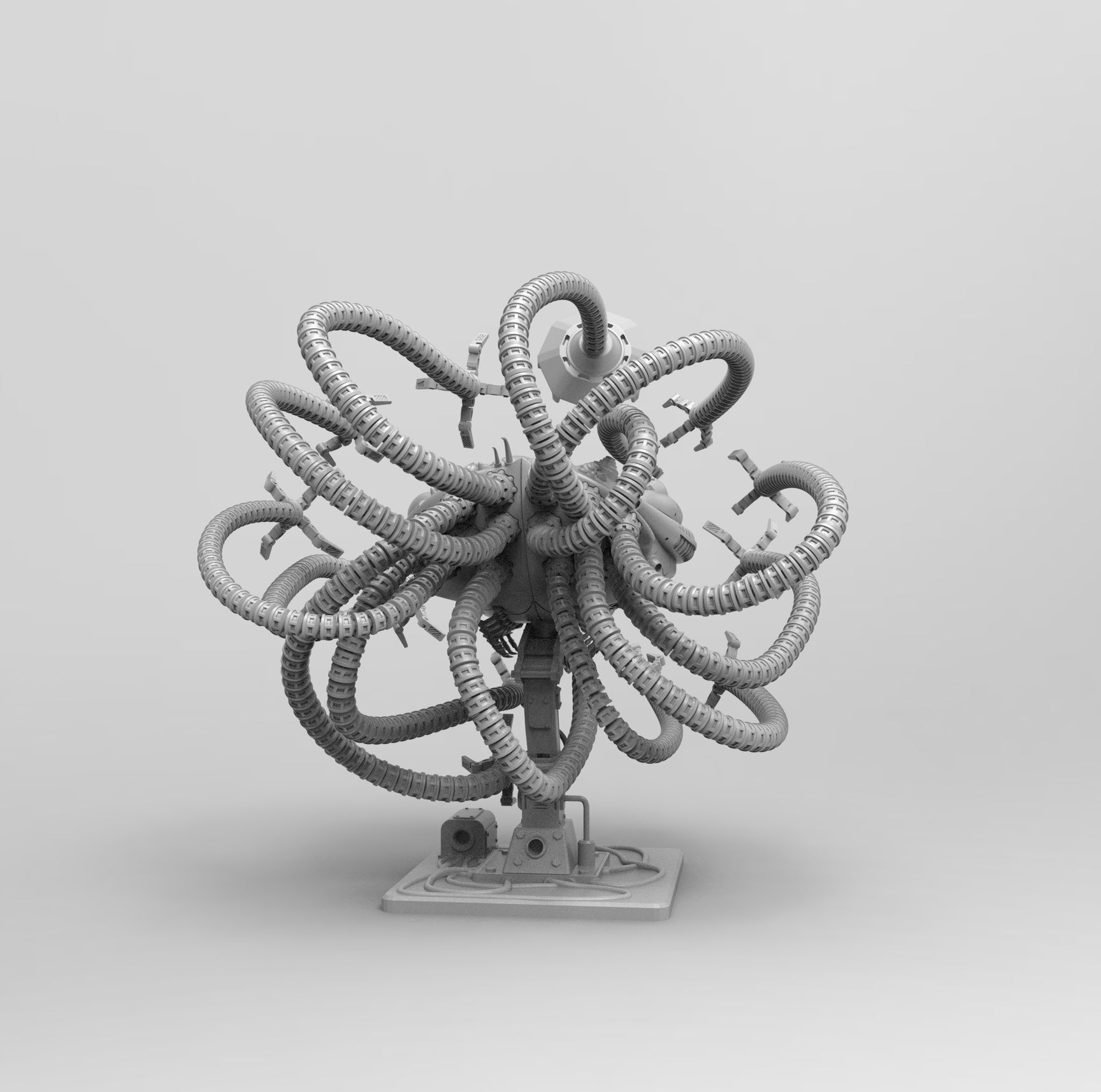 A588 - Movie Character design, Matrix defender octopus, STL 3D model d ...