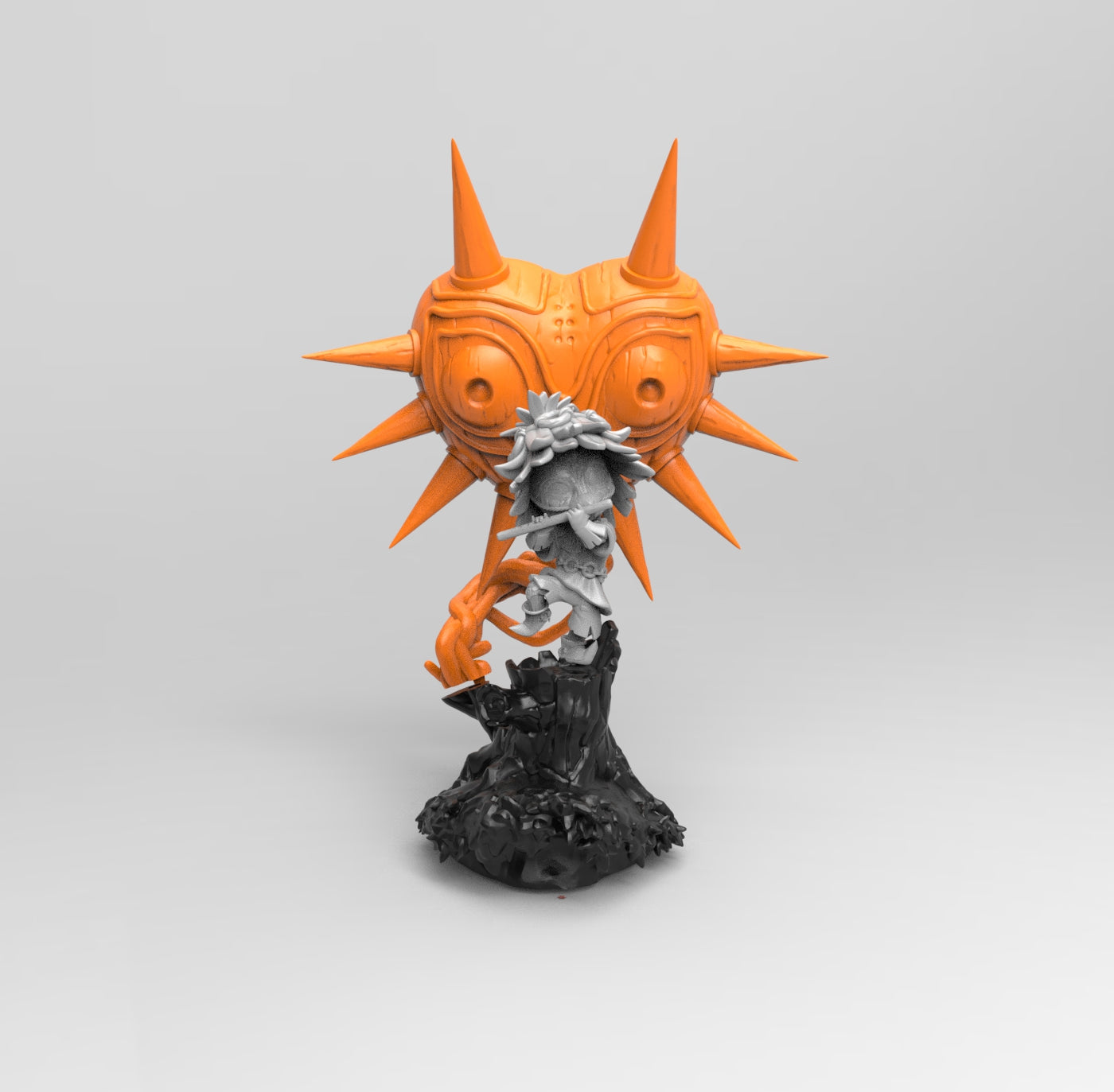 E584 - Games character design, The zelda mask character design, STL 3D ...