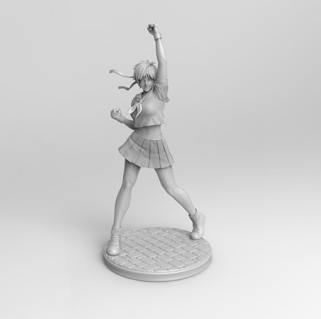 F540 - Games Character statue design , Sakura STL 3D model design prin ...