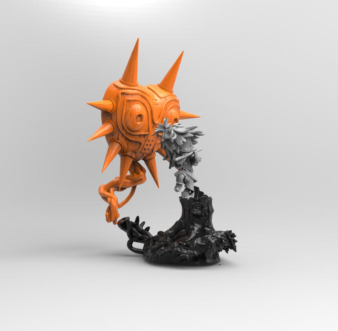 E584 - Games character design, The zelda mask character design, STL 3D ...