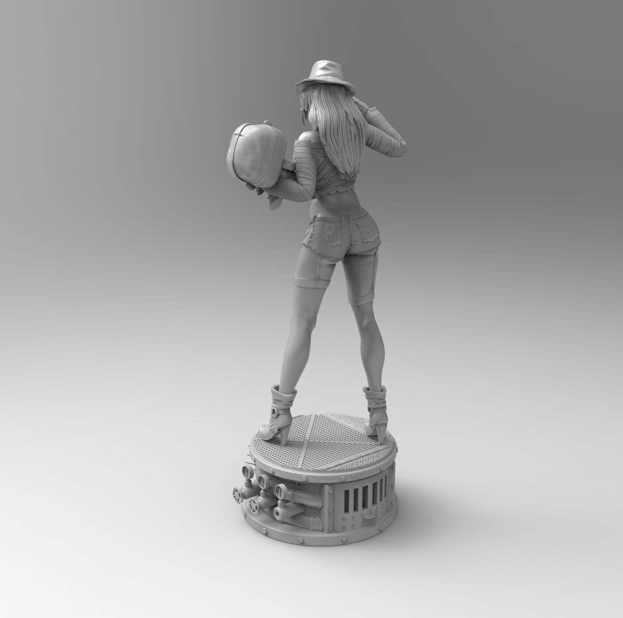 F539 - Freddy sexy female Design , Movie Character design statue, STL ...