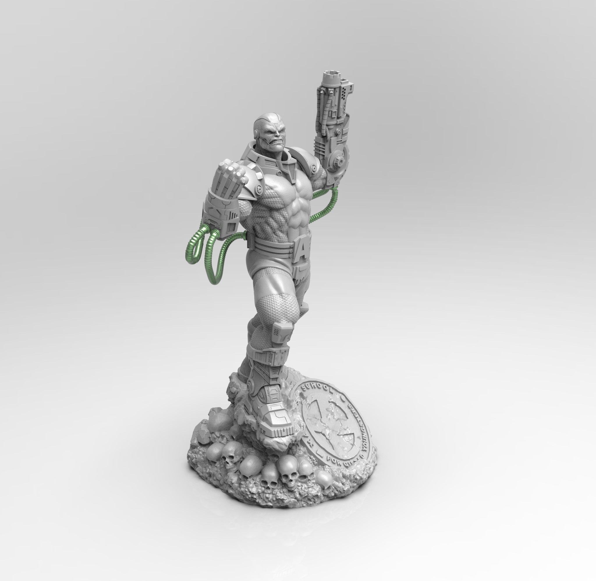 A623 - Comic character design statue, the Appo X - Gang , STL 3D model ...