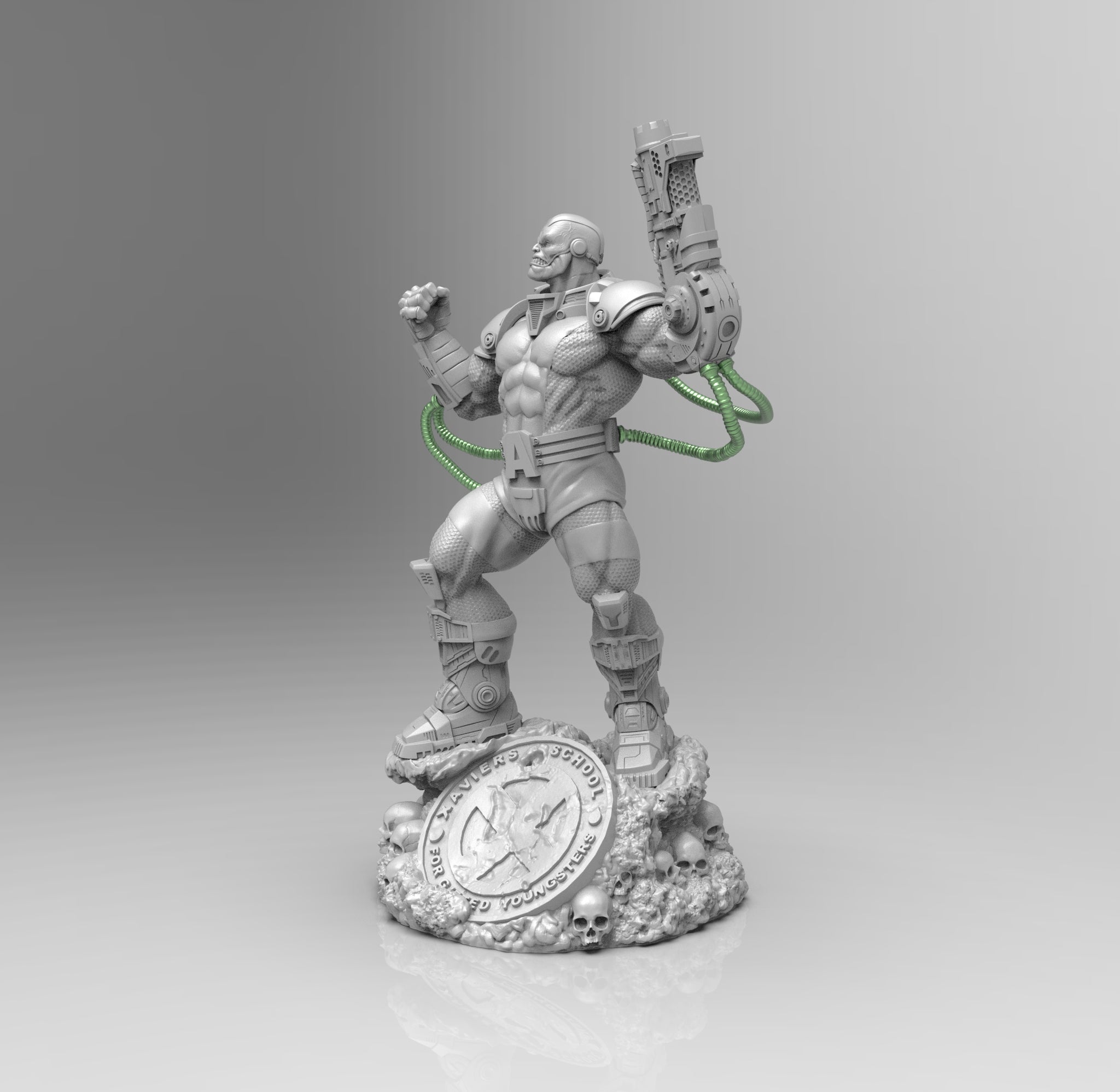 A623 - Comic character design statue, the Appo X - Gang , STL 3D model ...