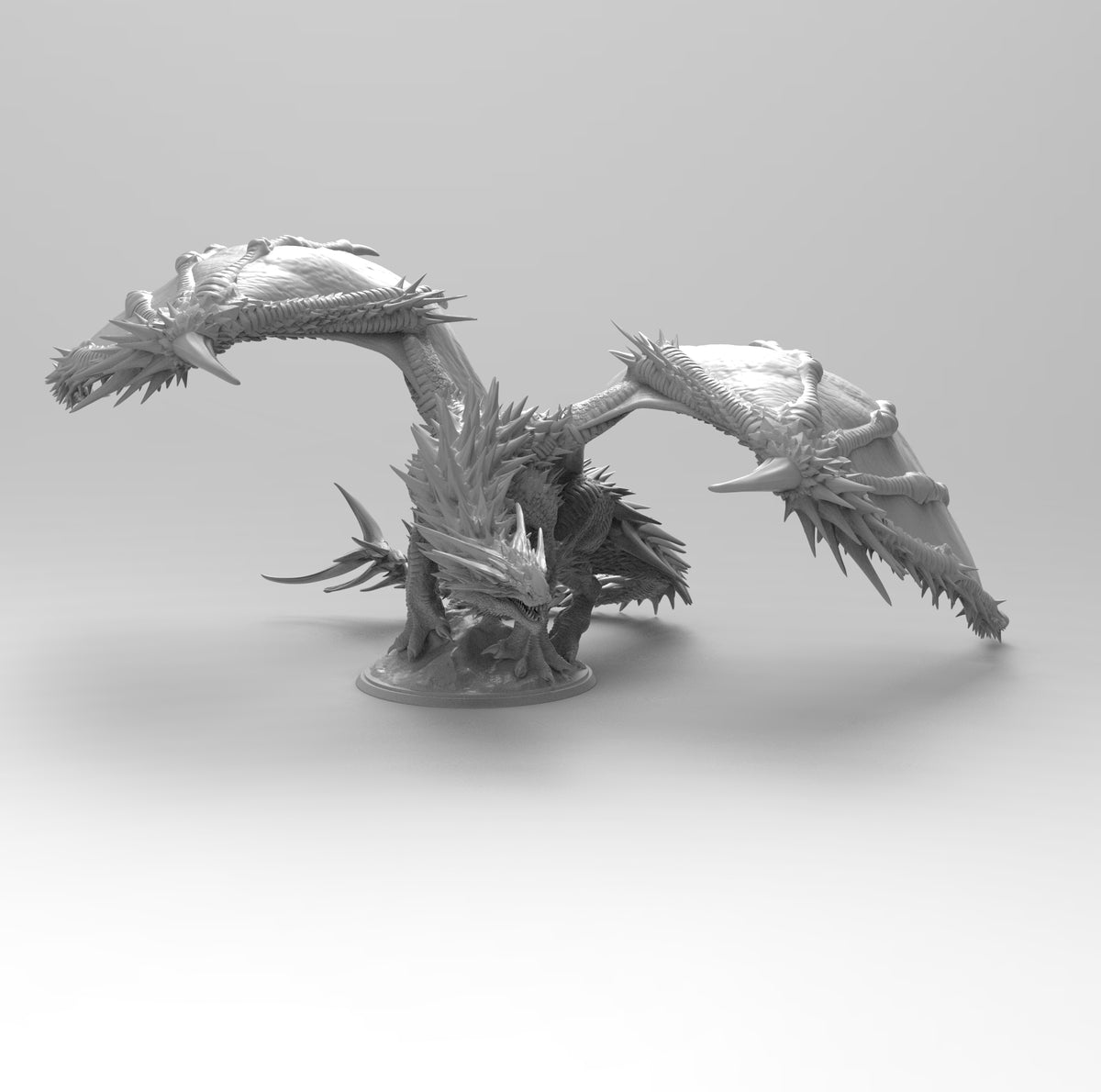 A151 - The Red Dragon design statue, Legend dragon, STL 3D model desig ...