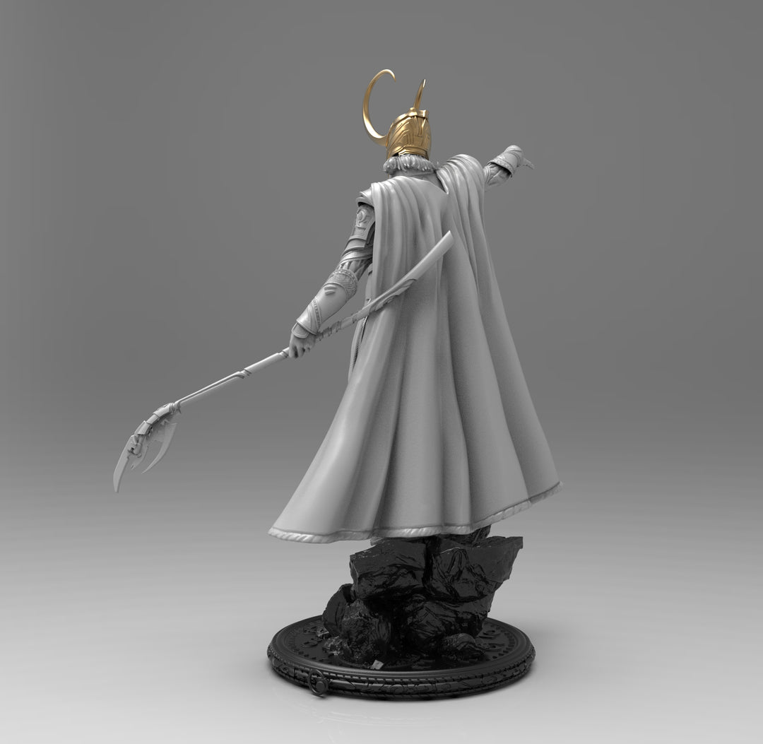 A772 - Comic character design, The Loki with weapons, STL 3D model des ...