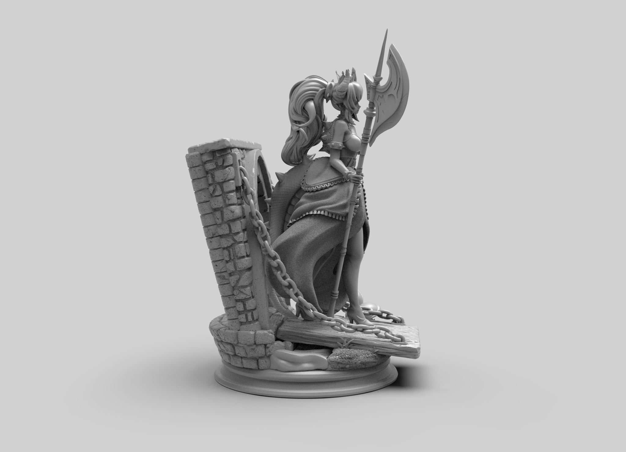 A271 - NSFW Games character design, The Bowsette F design statue, STL ...