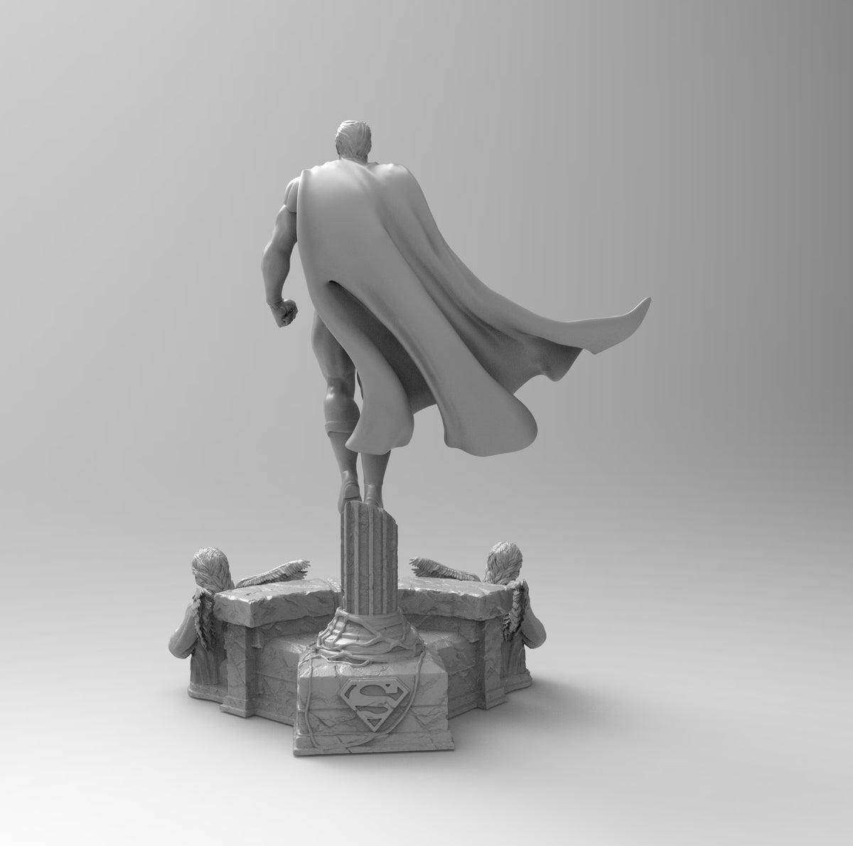 A187 - Superman, Comic character design, STL 3D model design print dow ...
