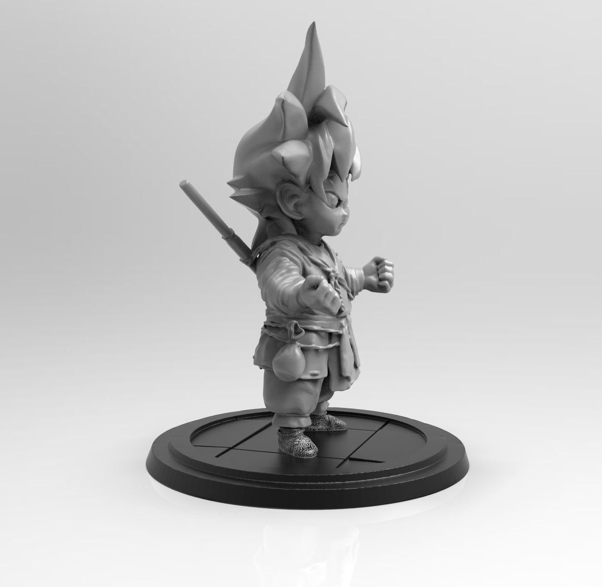 A657 - Anime character design, The sun wu kong monkey boy, STl 3D mode ...