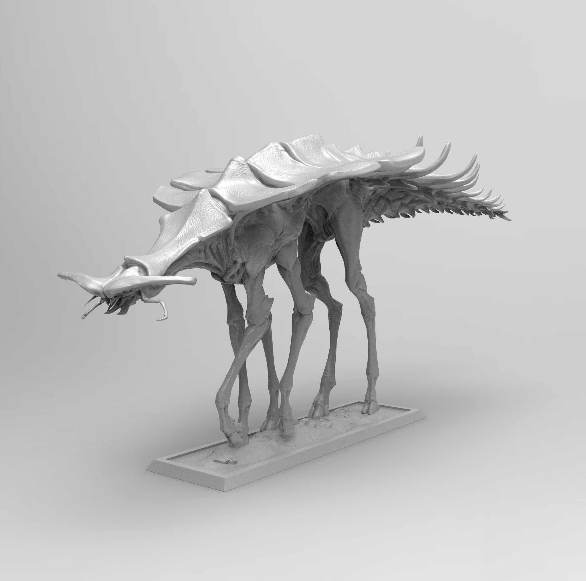 A185 - Legendary Creature design, Alien Creature, STL 3D model design ...