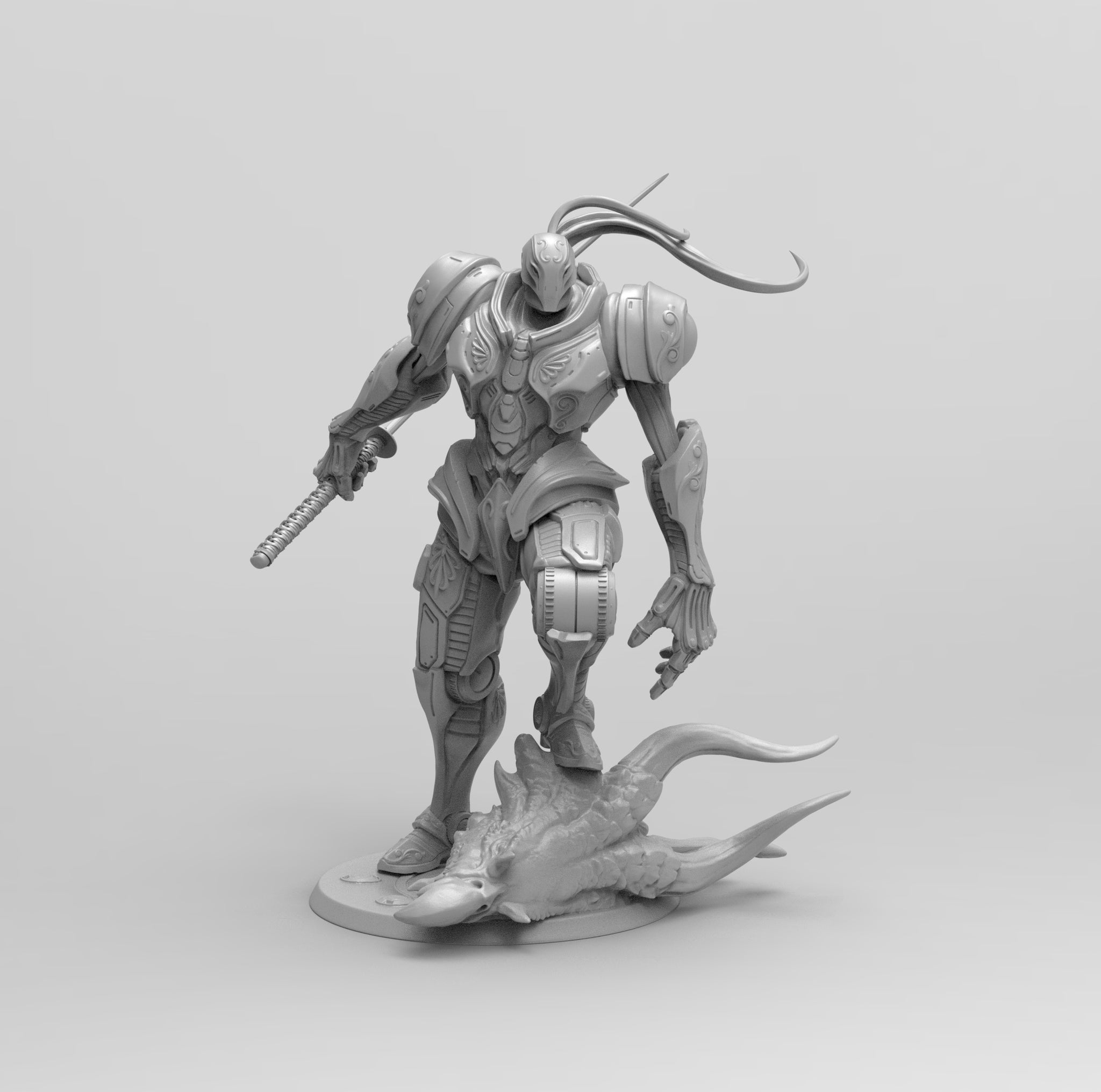 A169 - Legendary heroes, The Katana Dragon Slayer , STL 3D model desig ...