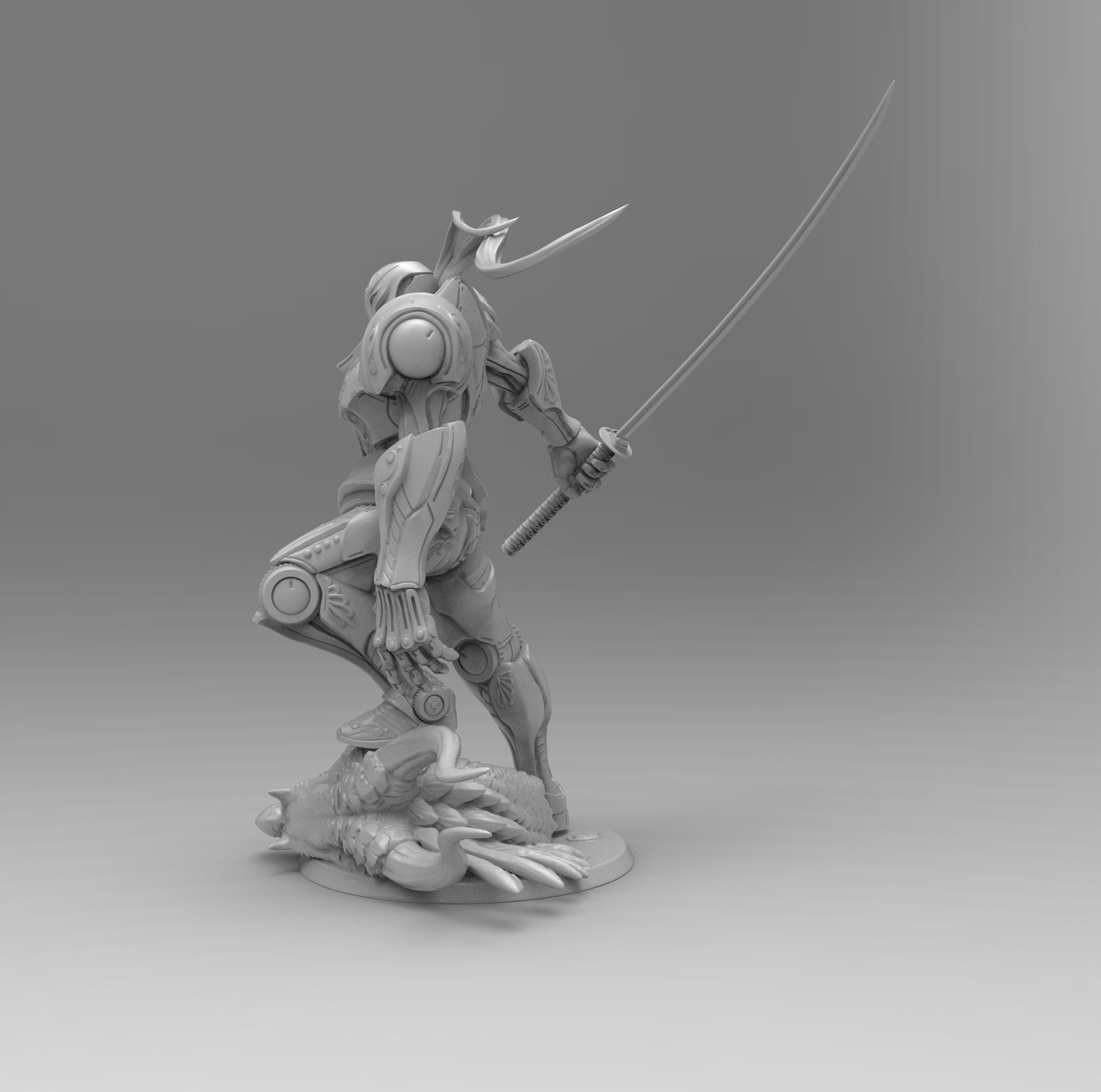 A169 - Legendary heroes, The Katana Dragon Slayer , STL 3D model desig ...