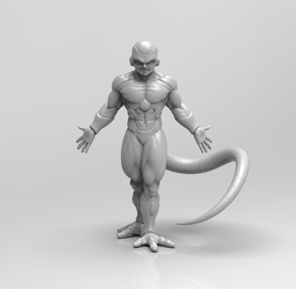 A655 - Anime character design, The gold valiant with tail, STL 3D mode ...