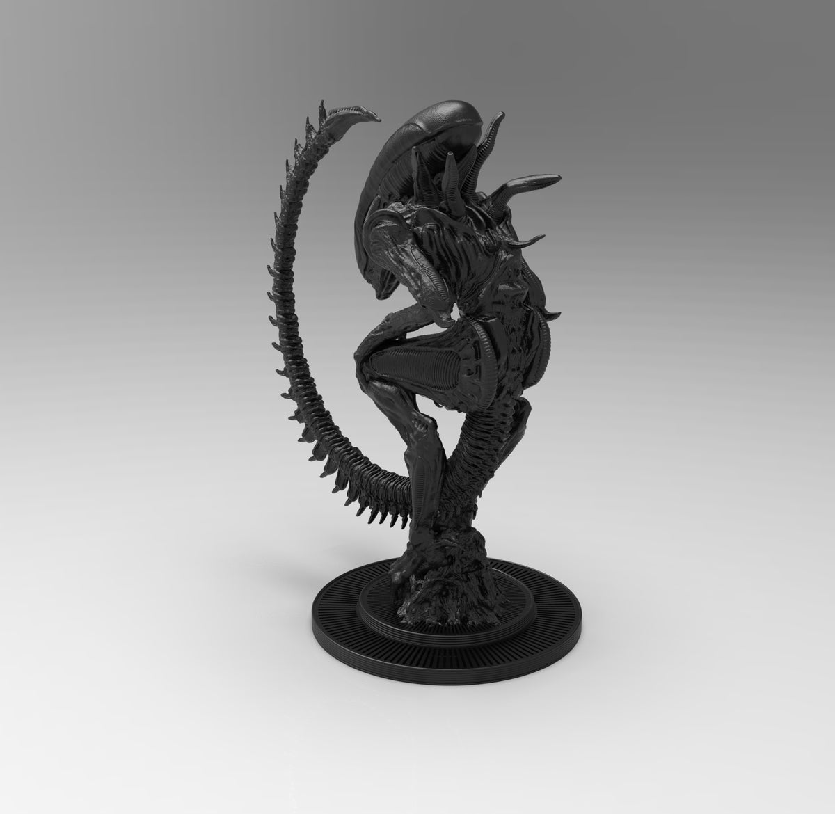 A756 - Movies character design, the alien statue, STL 3D model design ...