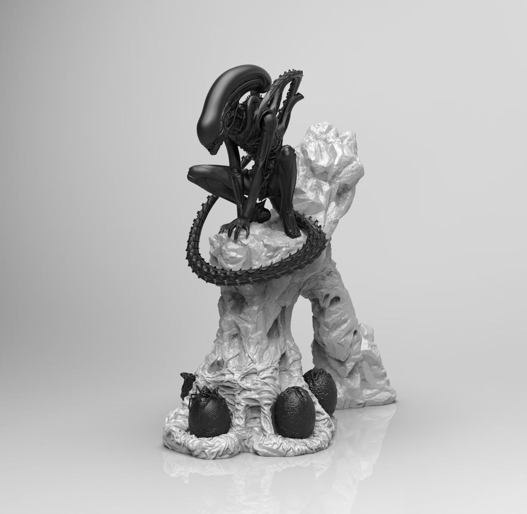 B004 - Alien Xenomorph Big Chap, Movie Character STL 3D Model Design P ...