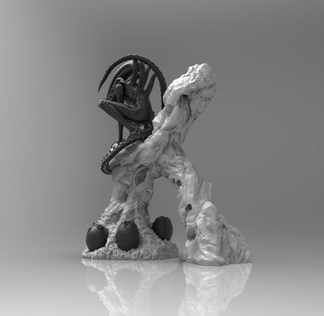 B004 - Alien Xenomorph Big Chap, Movie Character STL 3D Model Design P ...