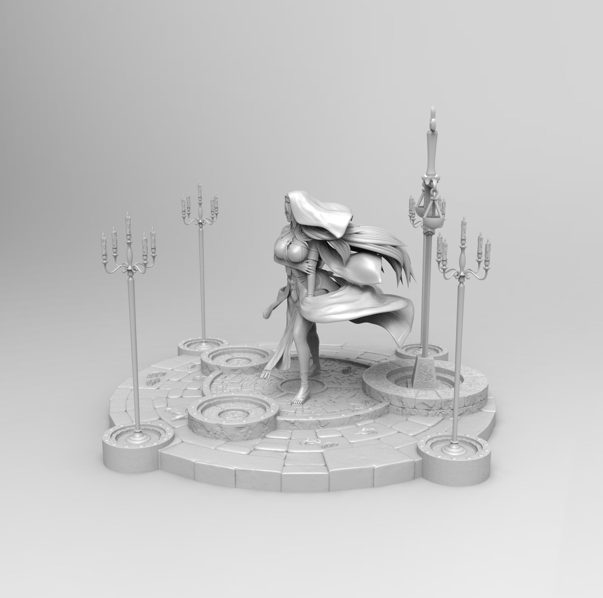 B444 - Anime character design, The Blind Maiden goblin slayer, STL 3D ...