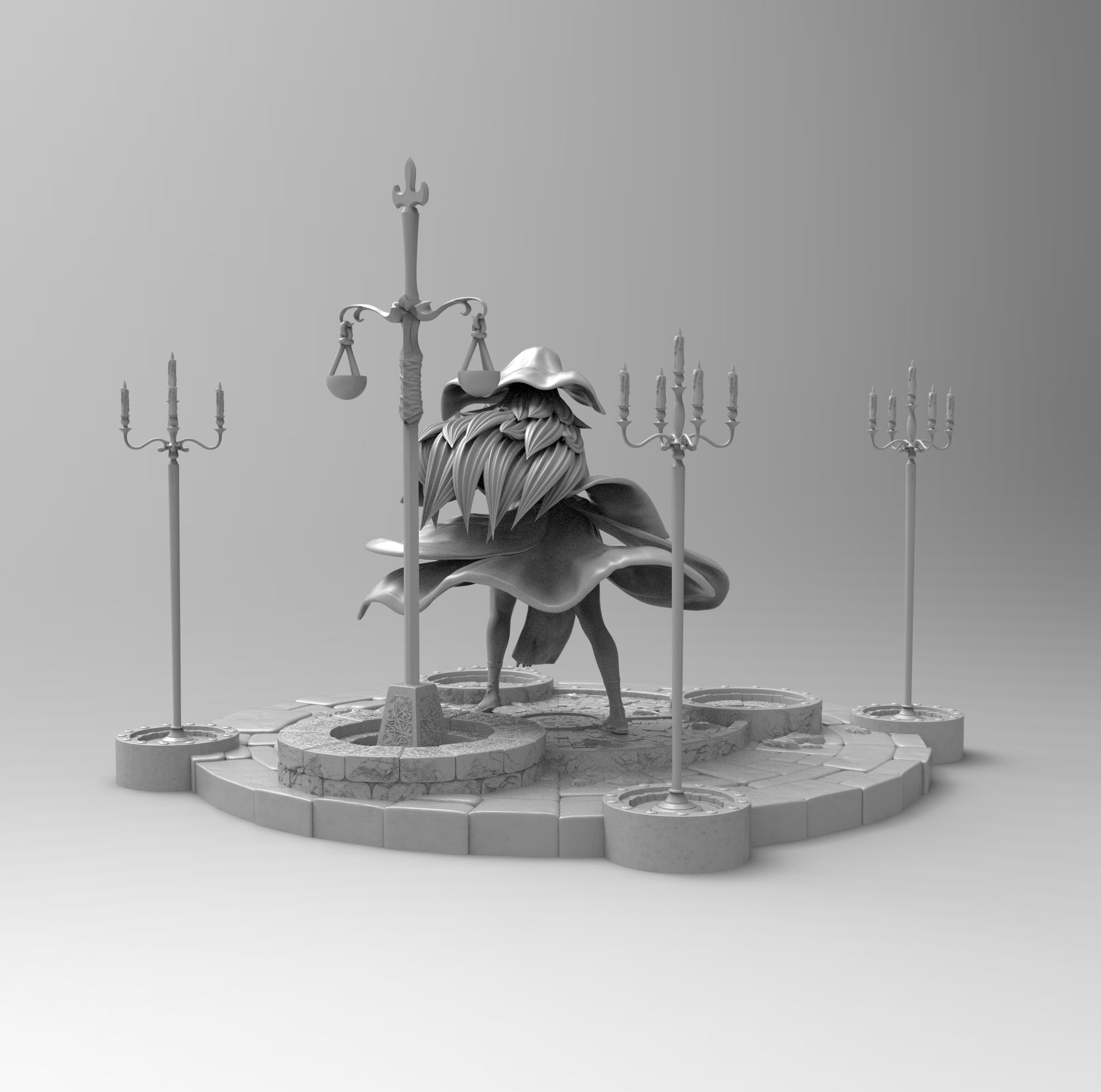 B444 - Anime character design, The Blind Maiden goblin slayer, STL 3D ...