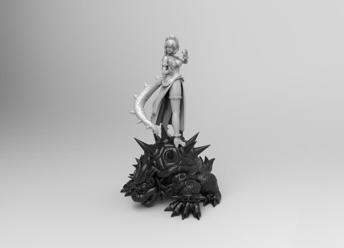 A266 - Games character design, The Hot waifu Bowsette statue, STL 3D m ...
