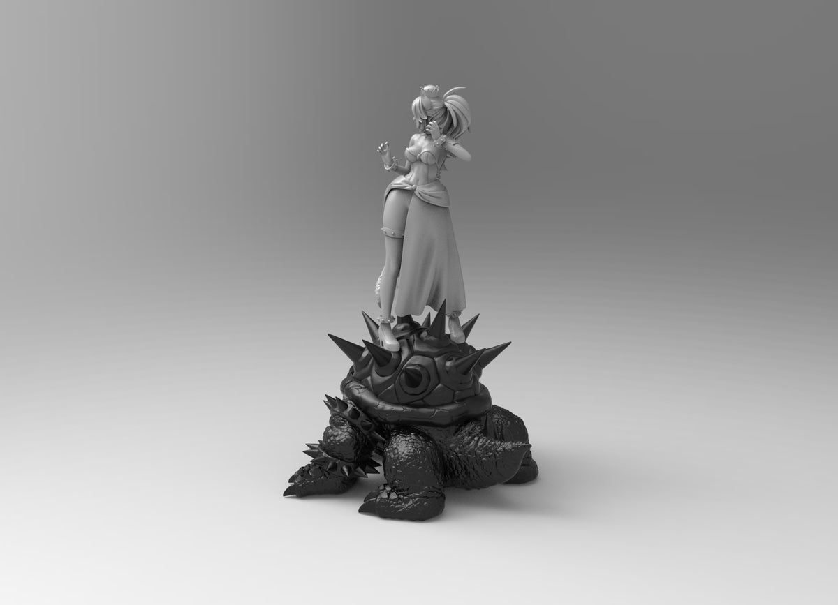 A266 - Games character design, The Hot waifu Bowsette statue, STL 3D m ...