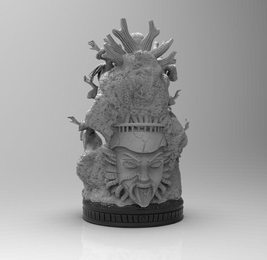A743 - Anime character statue, The Payne six statue, STL 3D model desi ...