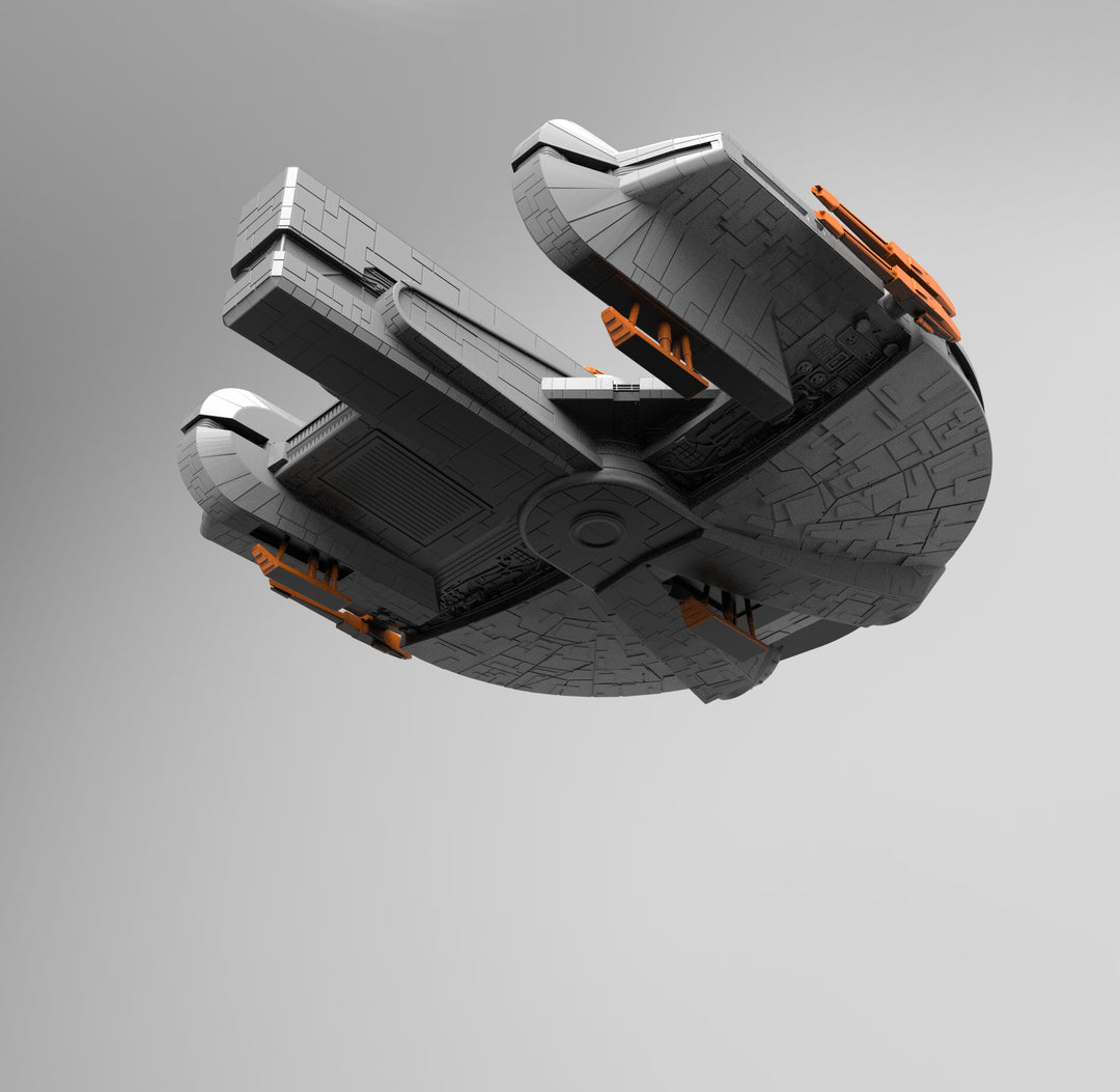 A782 - SW Ship design, The Ebon Hawk ship design, STL 3D model design ...