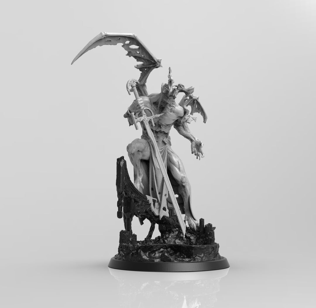A765 - Demon Character design, The Blood demon statue, STL 3D model de ...