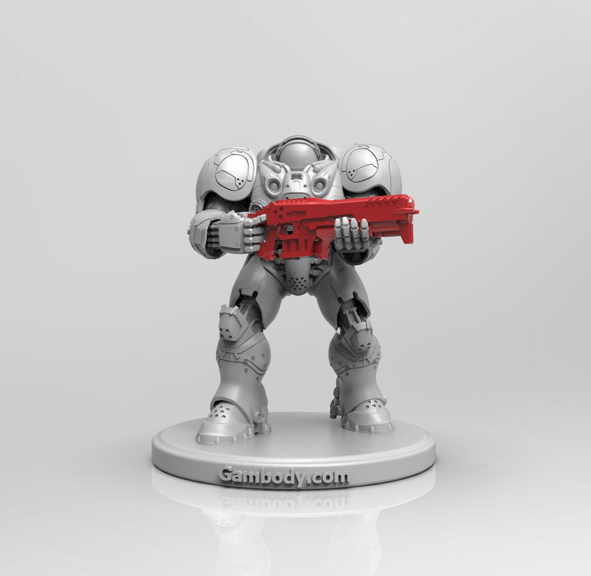 E001 - Games Character design, The SC battle Marines, STL 3D model des ...