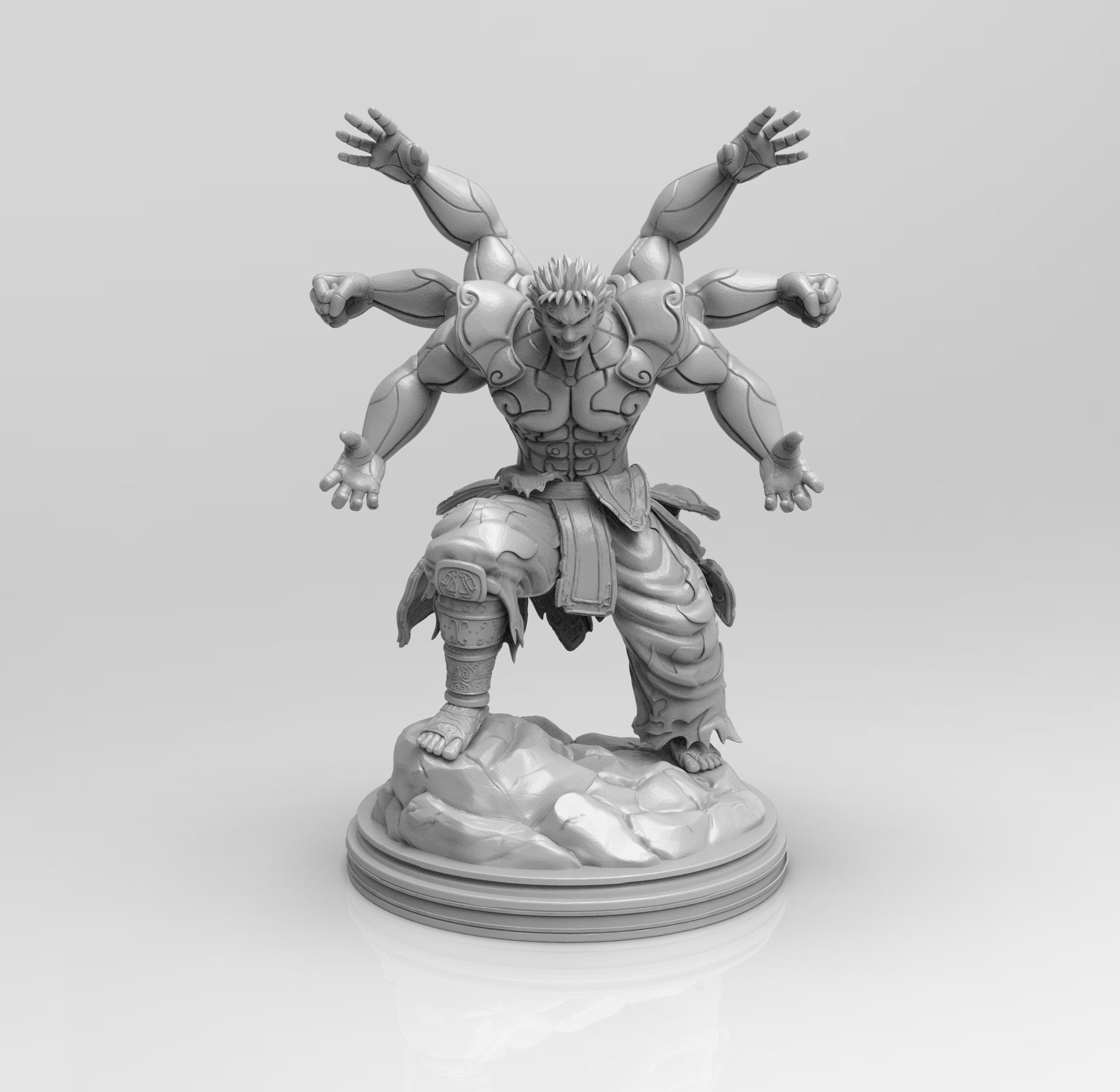 E056 - Anime character design, The Wrath of Azura, STl 3D model design ...