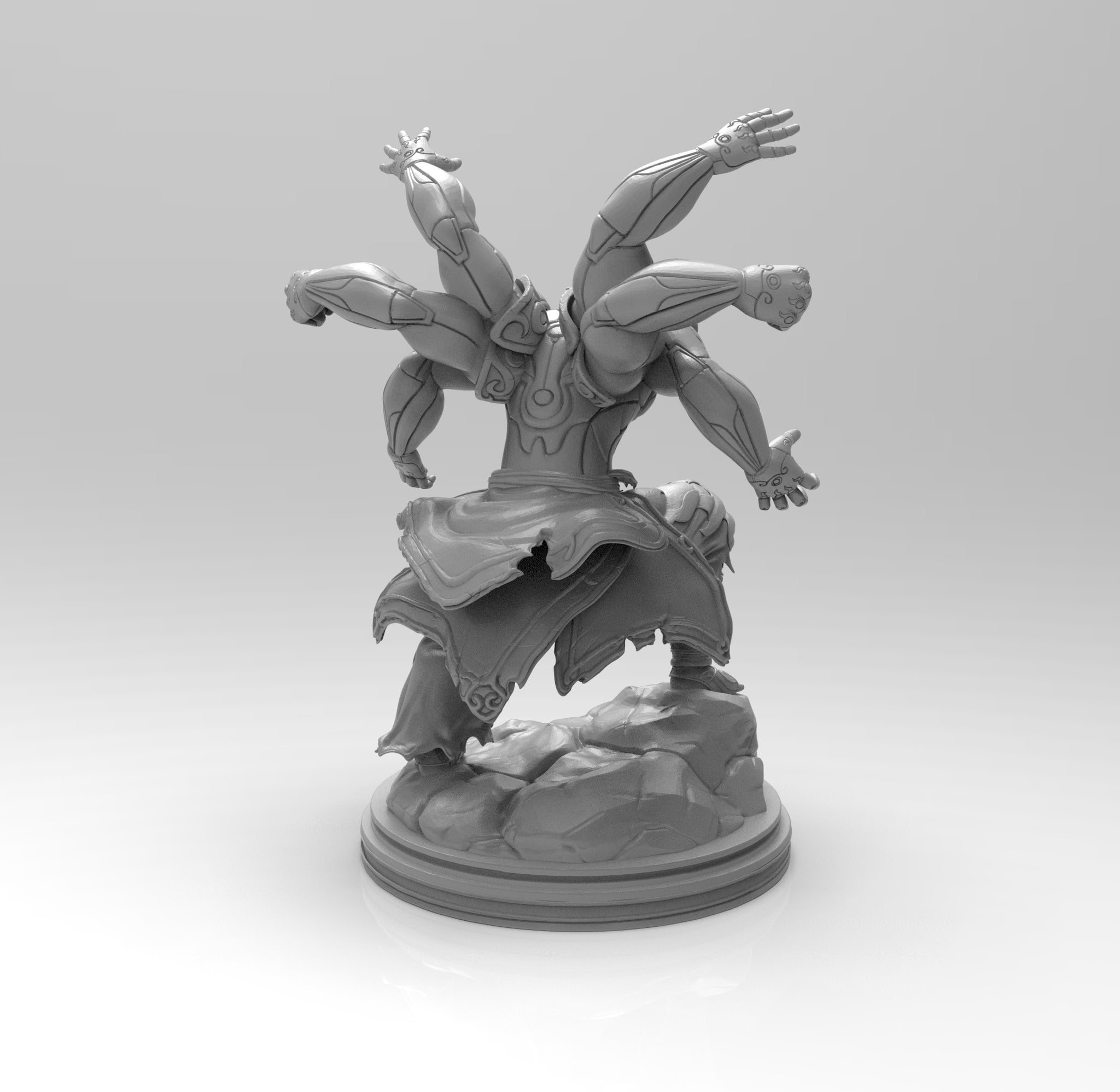 E056 - Anime character design, The Wrath of Azura, STl 3D model design ...
