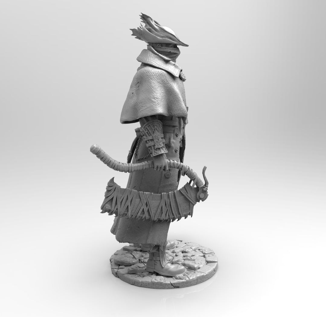 E030 - Games character design, The Red Blood Borne Hunter, STL 3D mode ...