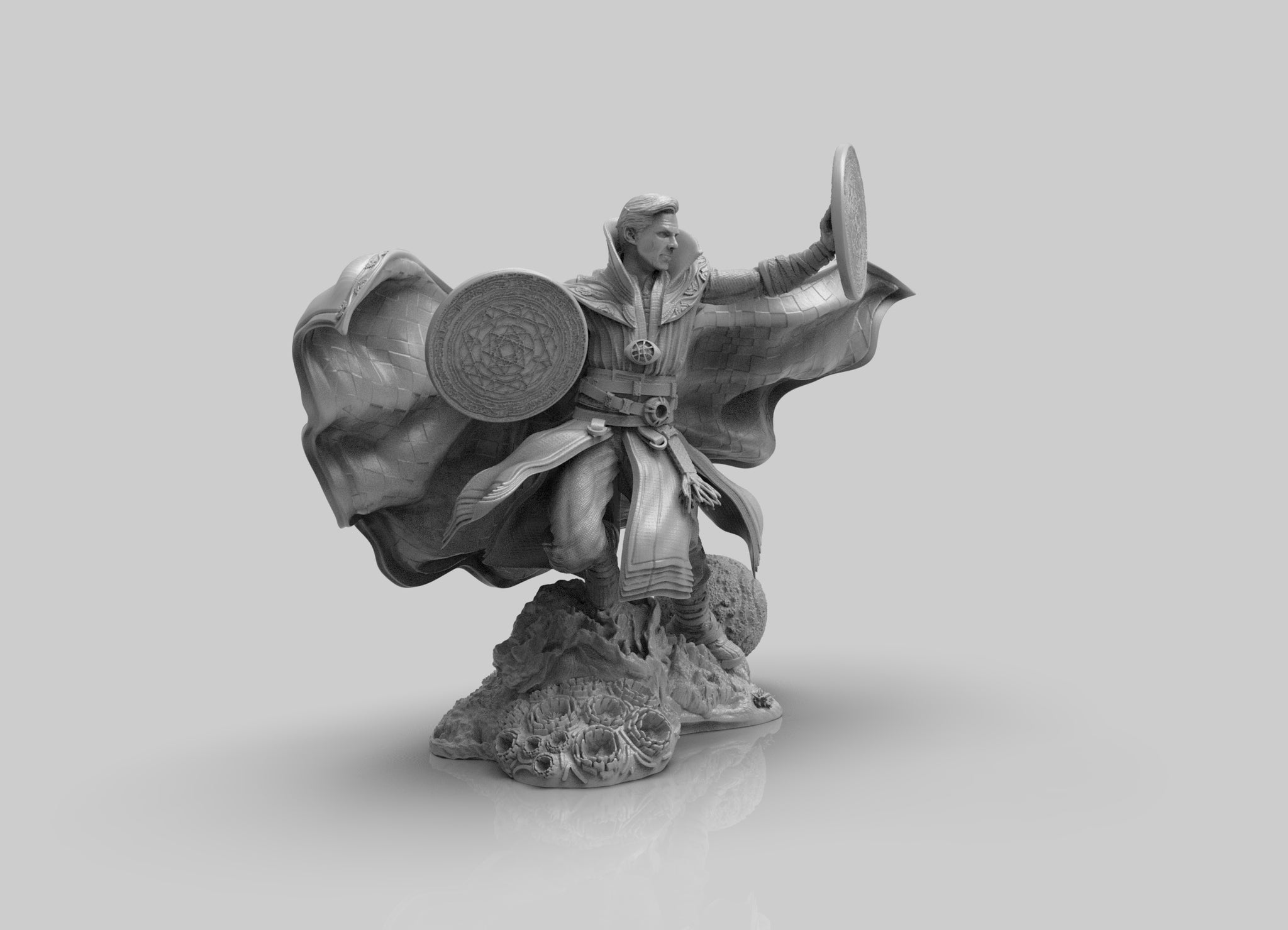 A281 - Comic character hero Dr. Strange statue, STL 3D model Design do ...