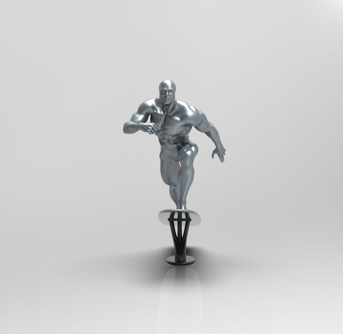 E023 - Comic character design, The SIlver guy with board in the univer ...