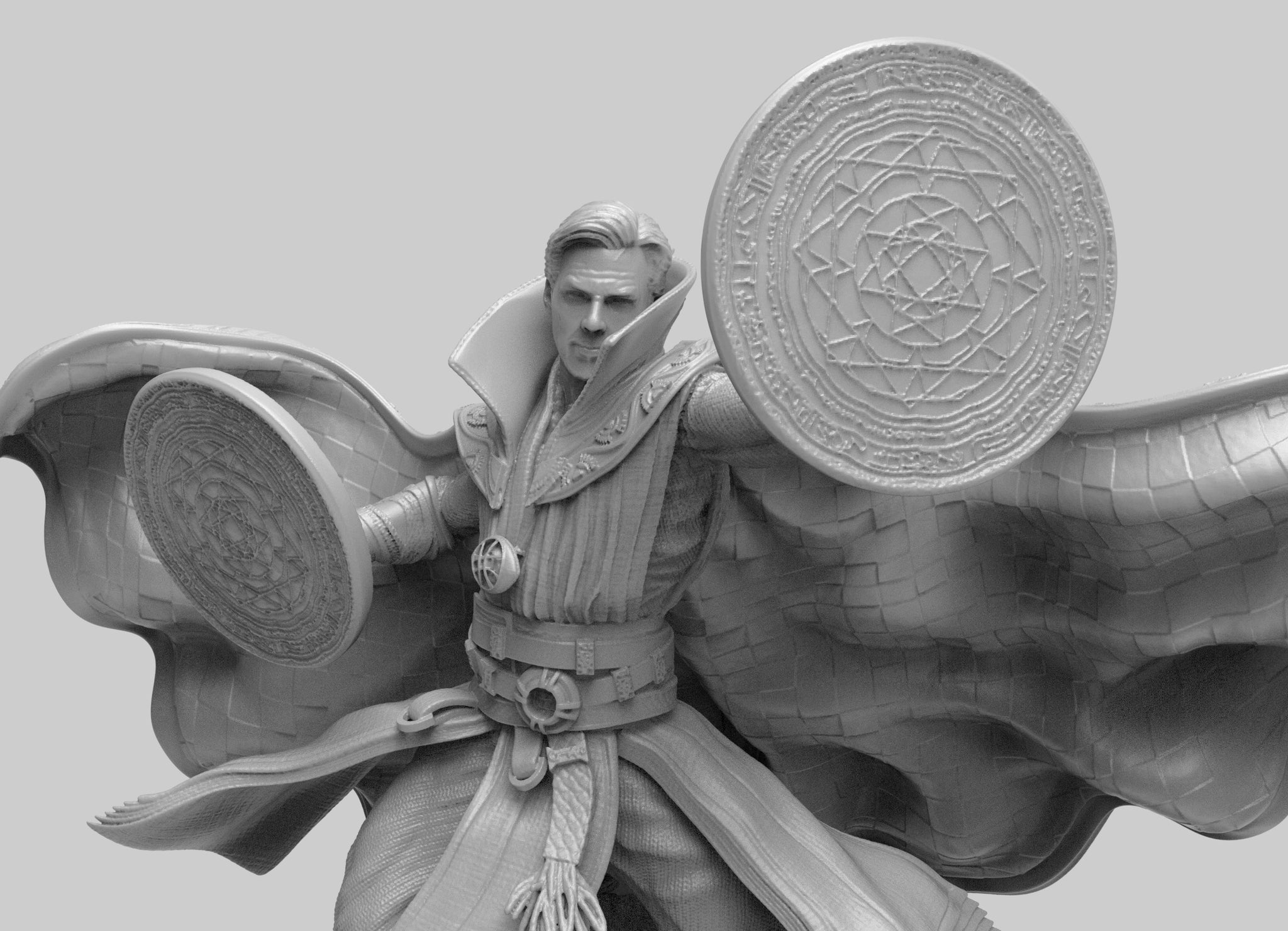 A281 - Comic character hero Dr. Strange statue, STL 3D model Design do ...