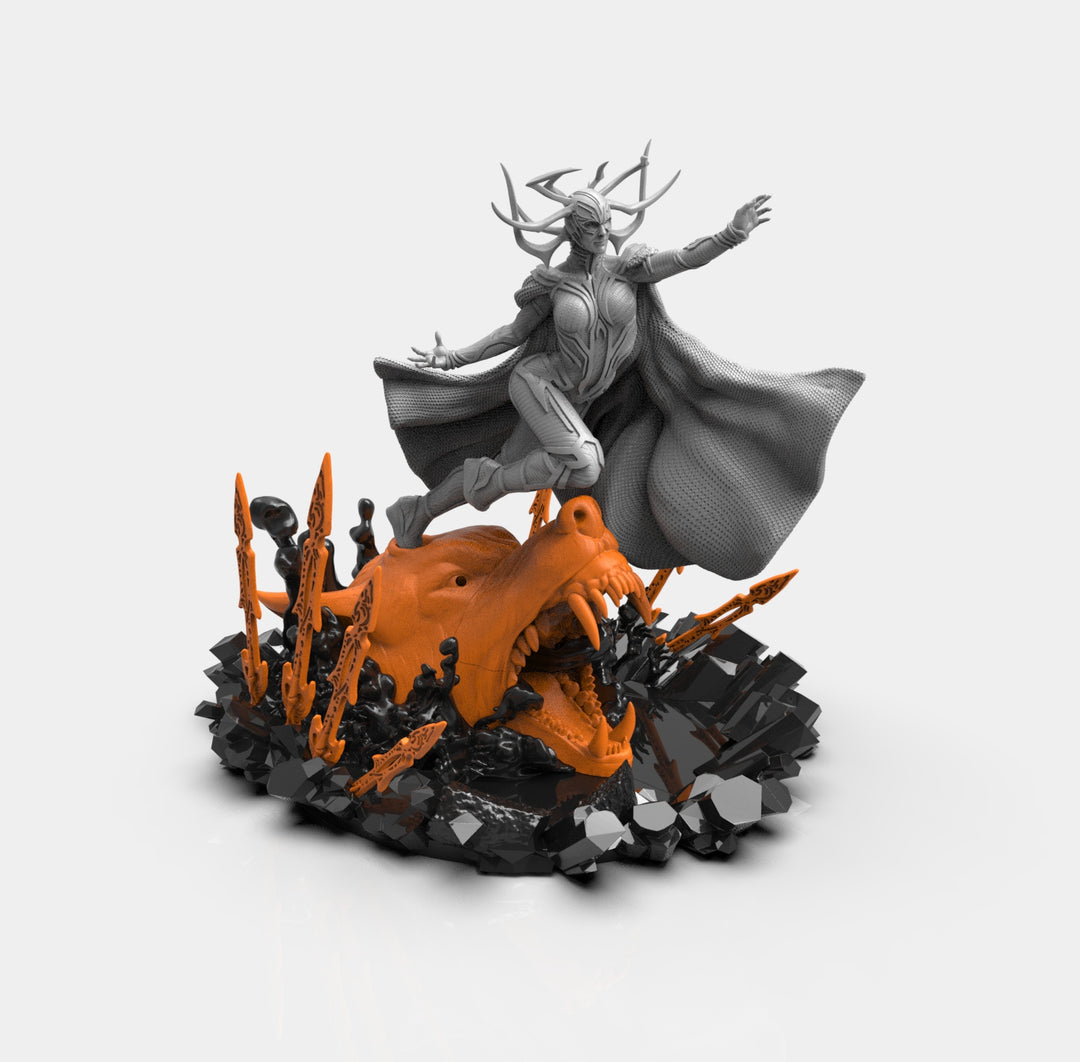 E278 - Comic character design statue, The Helio Character design statu ...