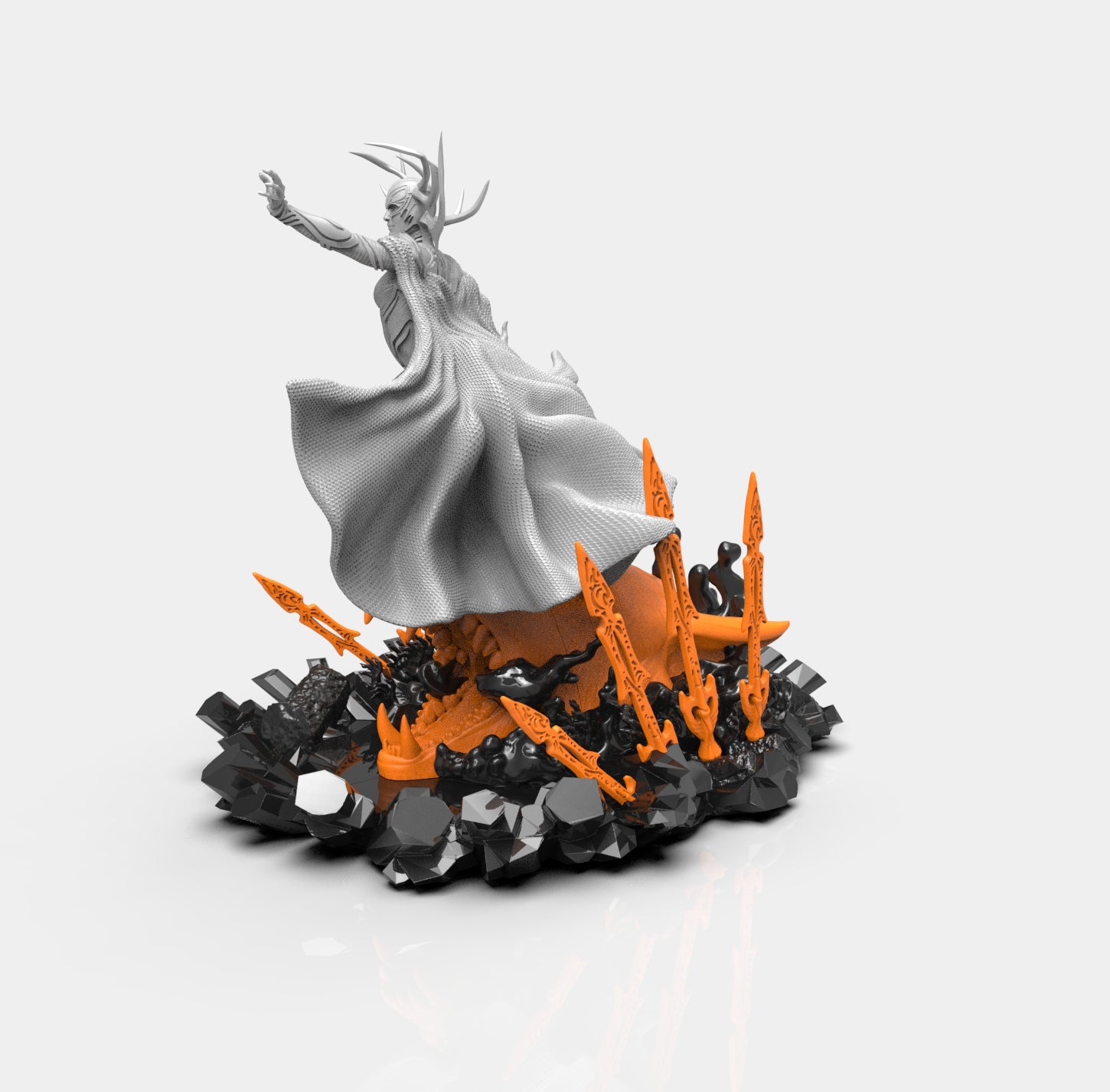 E278 - Comic character design statue, The Helio Character design statu ...