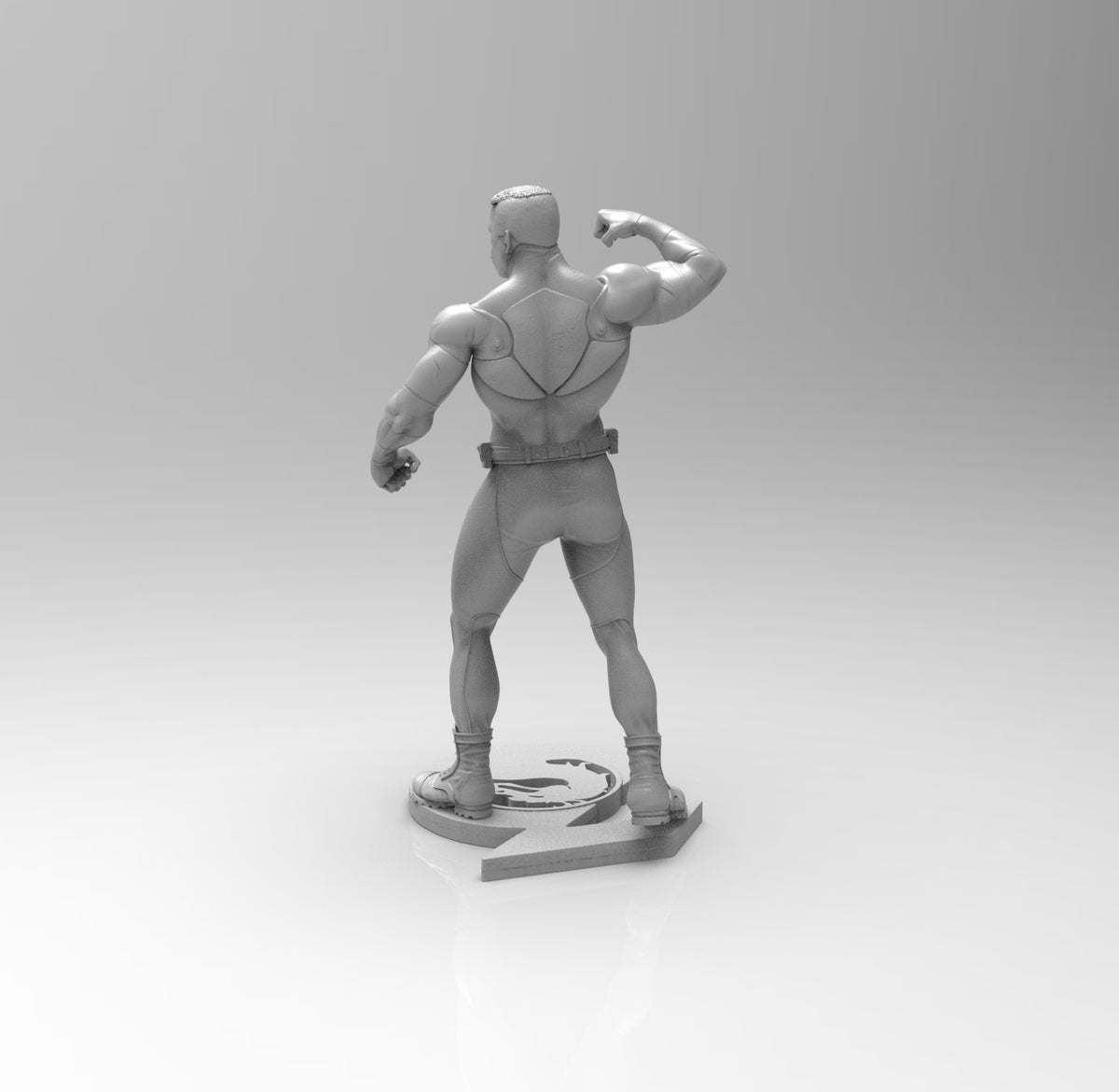 E114 - Comic character design , THe Jax muscle guy , STL 3D model desi ...