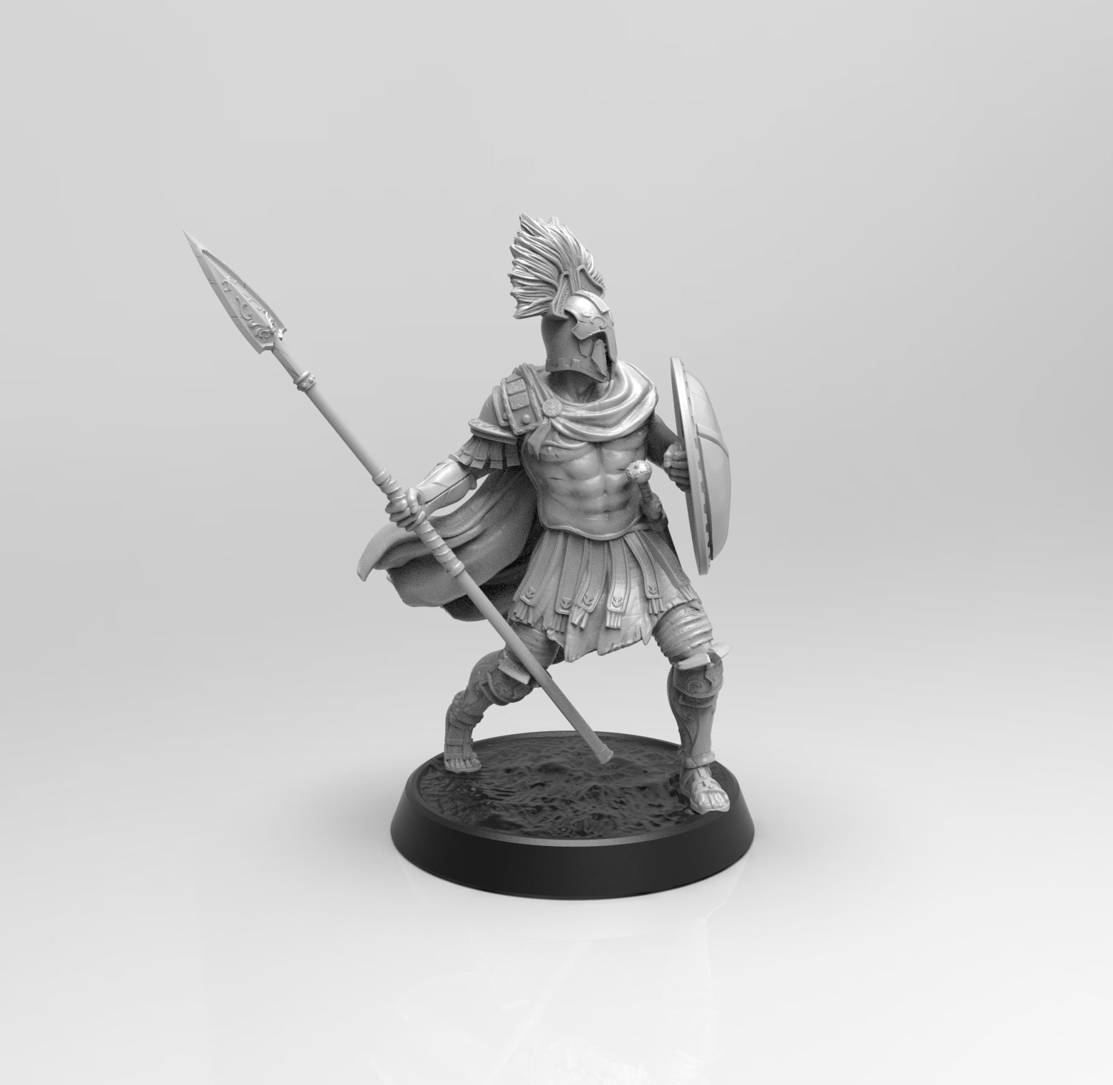 E149 - Legendary character design, The Spartan Warrior, STL 3D model d ...