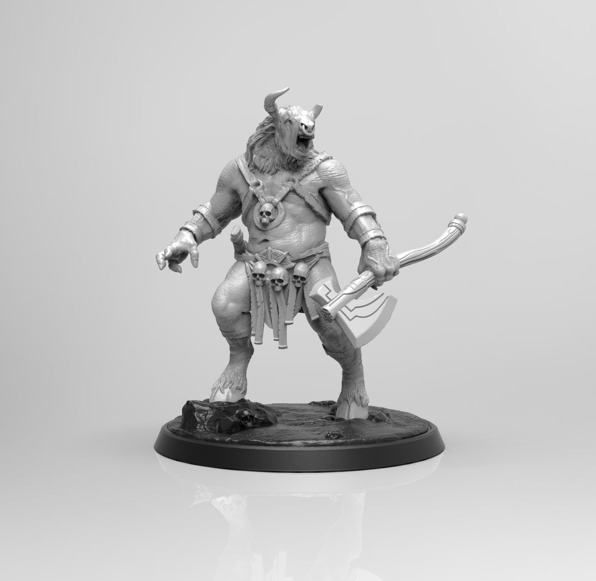 E159 - Legendary creature design statue, The Minotaur character, STL 3 ...