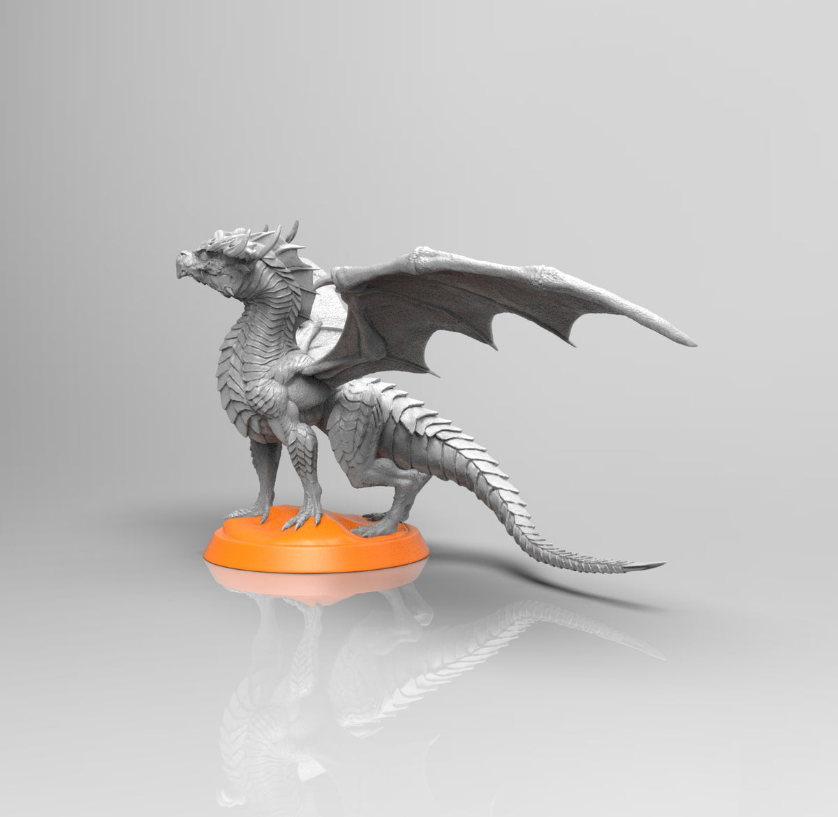 E167 - Legendary dragon design, The baby dragon statue design, STL 3D ...