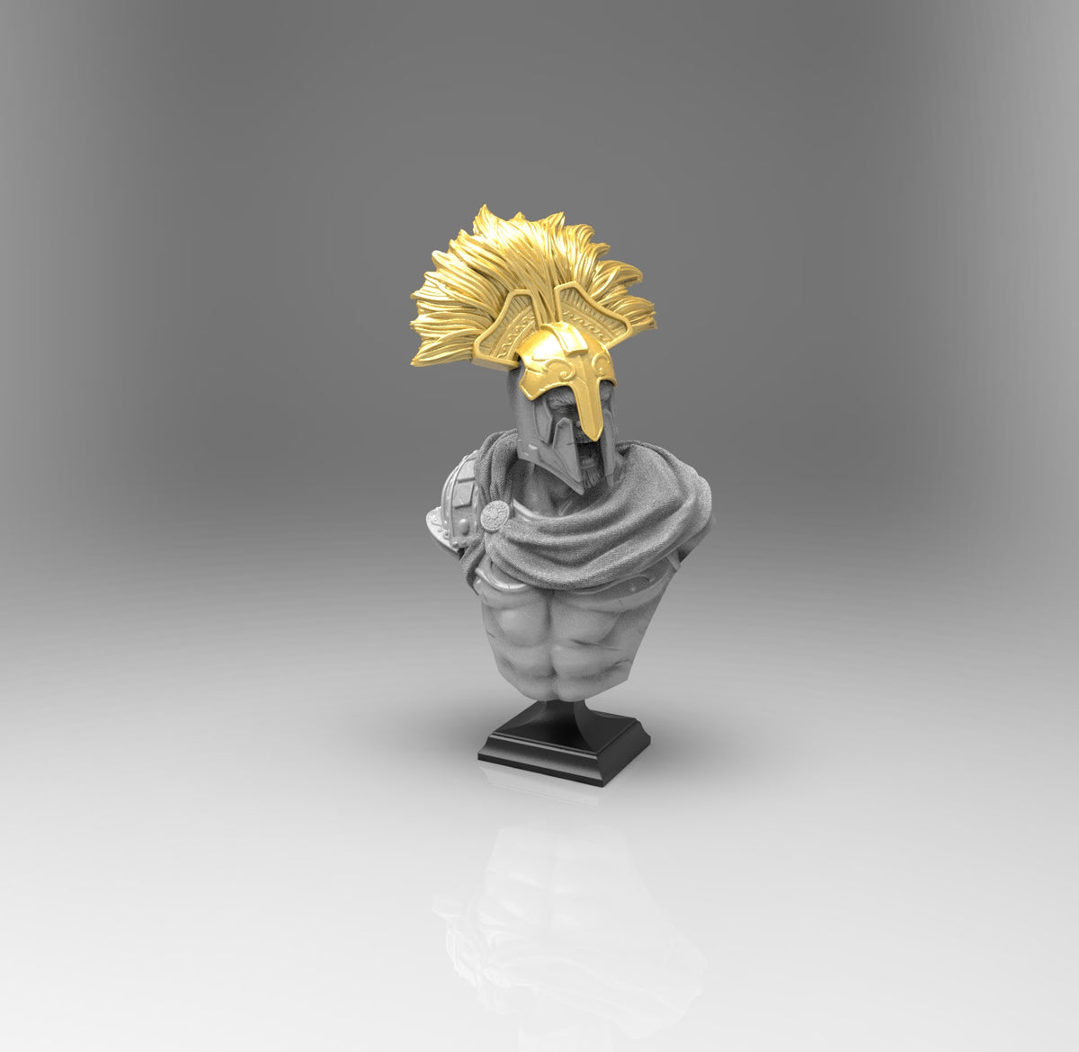 E150 - Legendary warrior bust design, The Spartan general bust statue ...