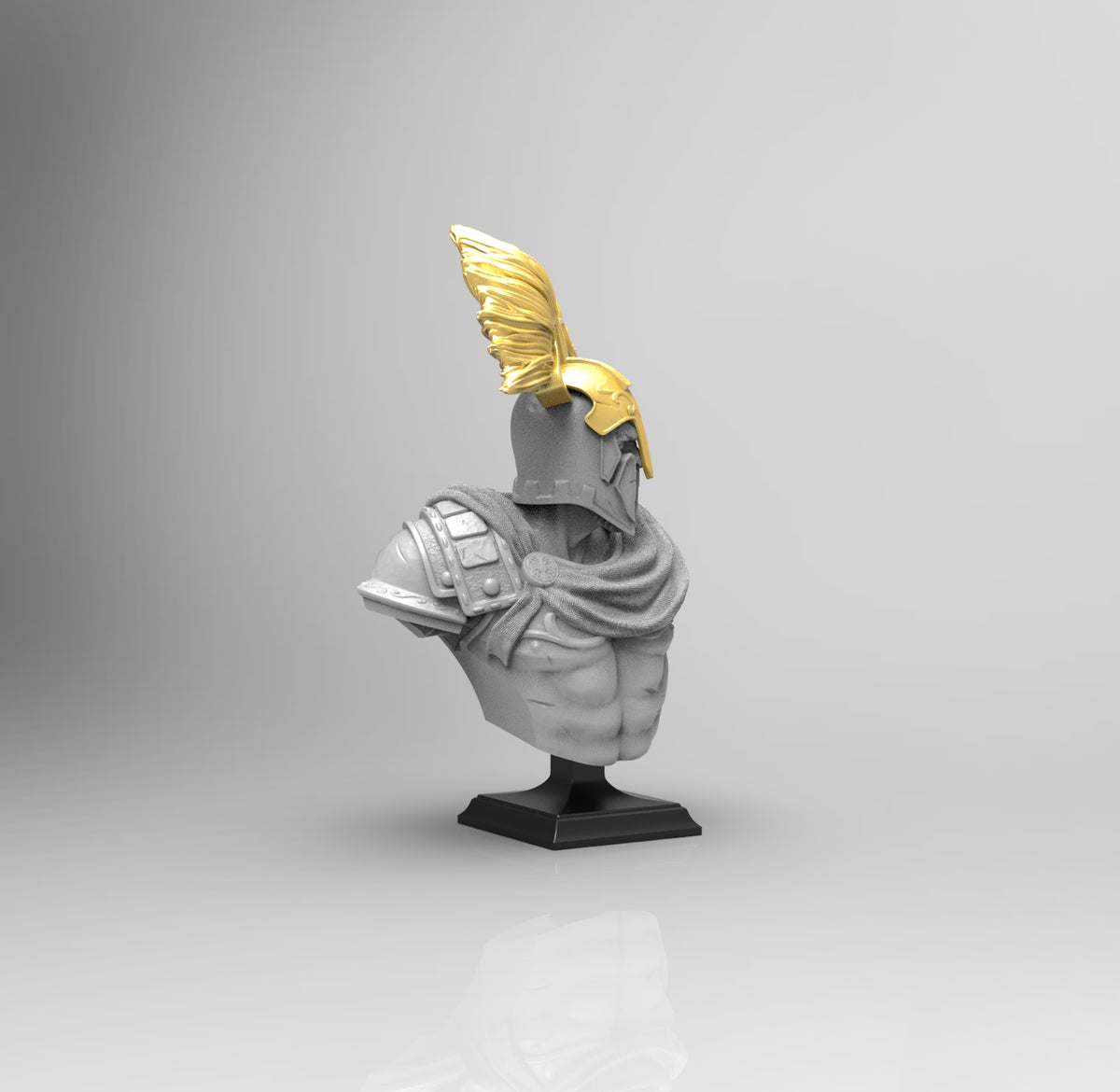 E150 - Legendary warrior bust design, The Spartan general bust statue ...