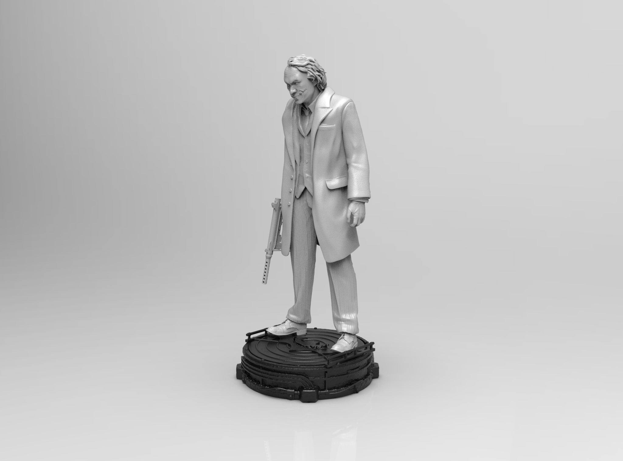 A244 - Comic character design, Joker statue, STL 3D model design print ...