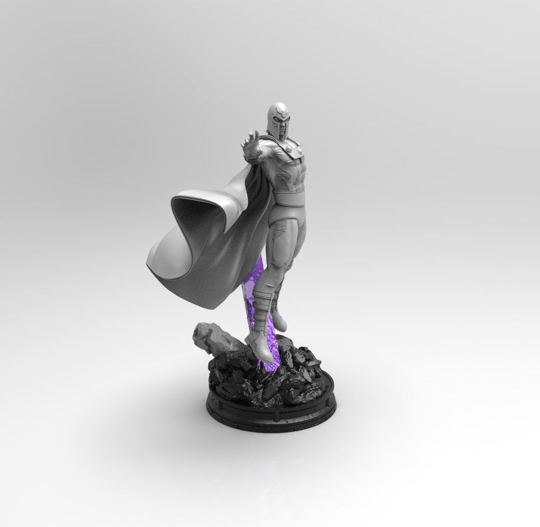 E122 - Comic character design, The Magnet man statue, STL 3D model des ...