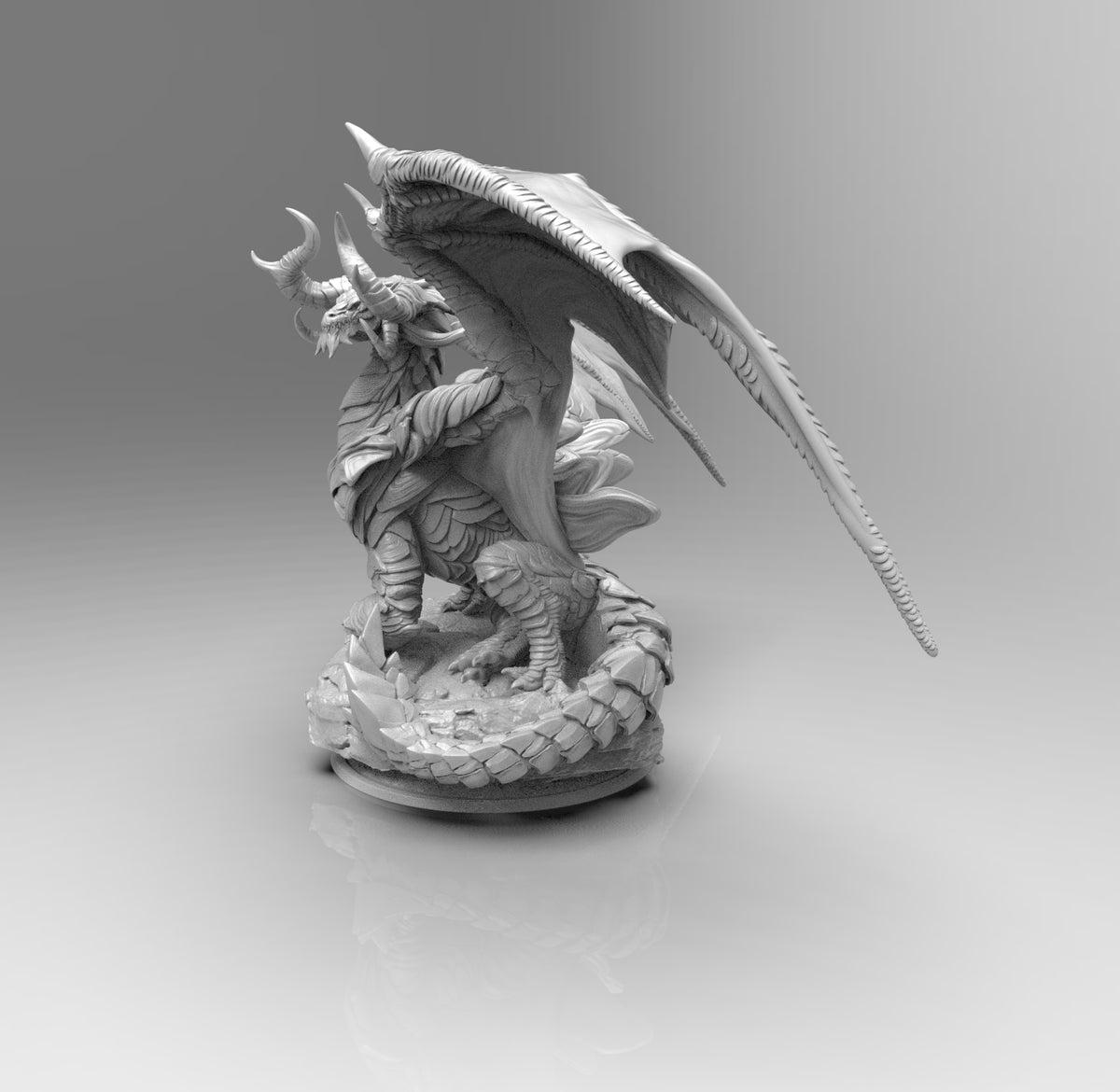 E182 - Legendary dragon design, The Cloud Elder dragon, STl 3D model d ...