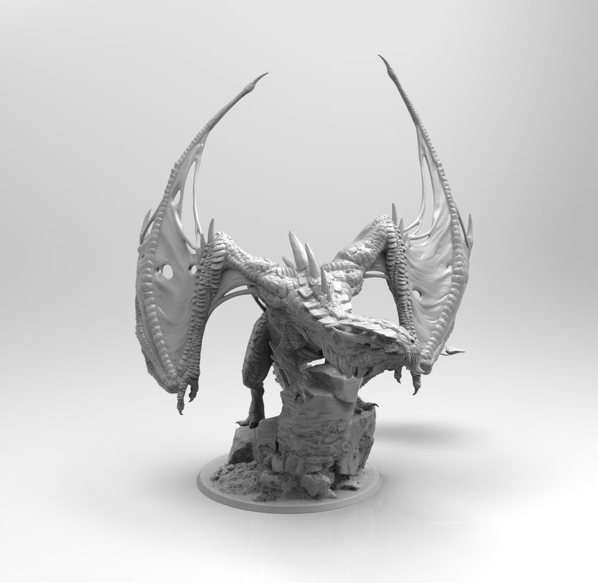 E189 - Legendary dragon desgin, The Fire magma dragon, STL 3D model de ...