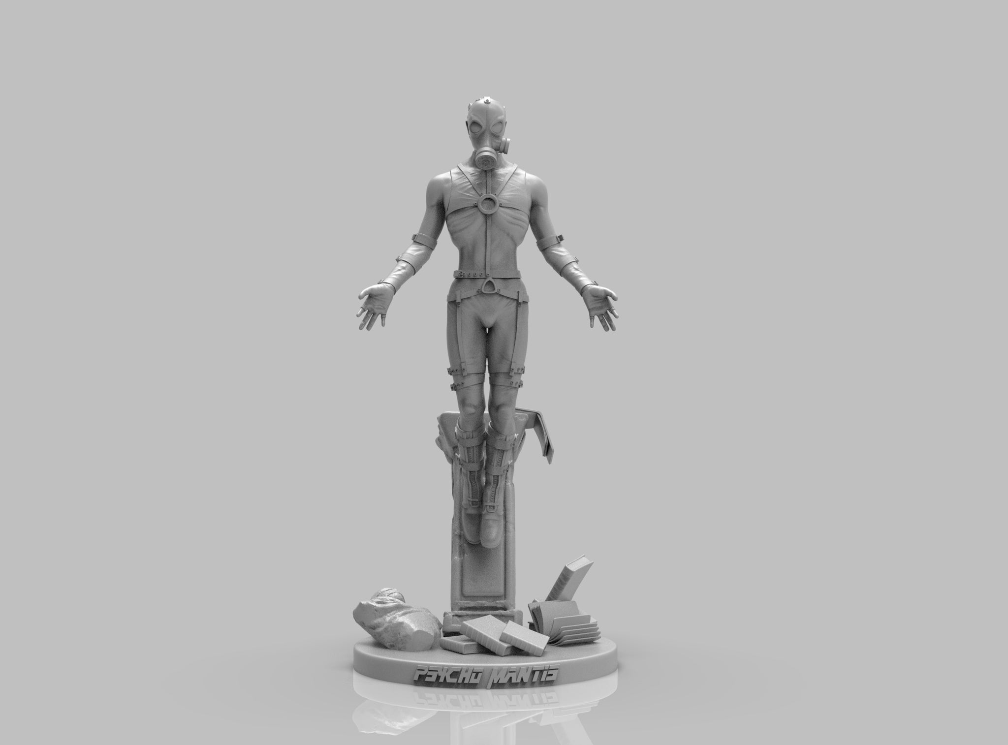 A291 - Games Character design, MGS The Psycho mantis, STL 3D model des ...