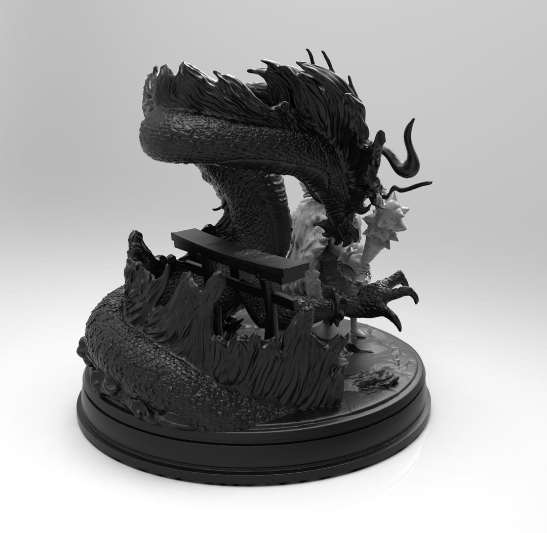 A647 - Anime character design , The Bull like Kaido with dragon, STL 3 ...