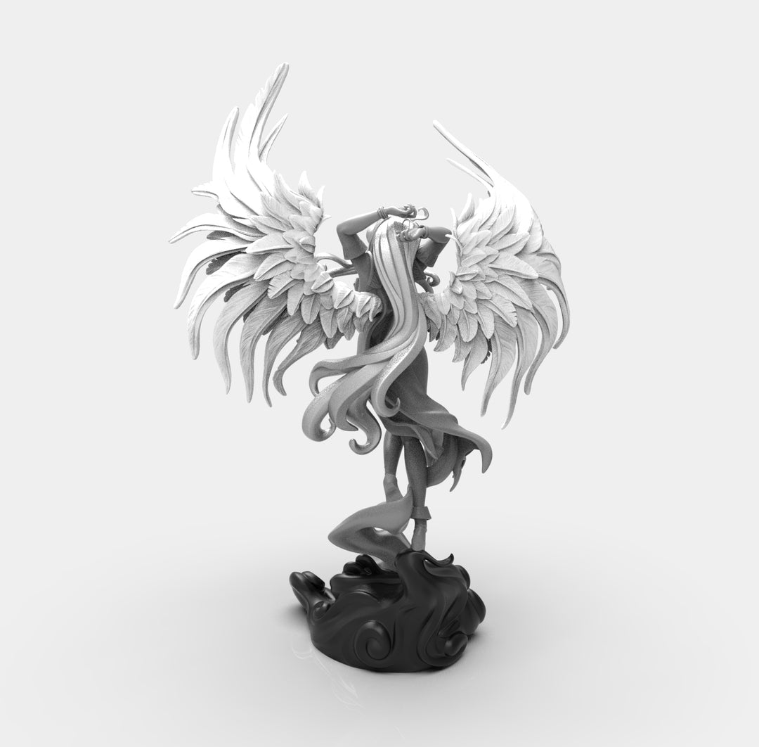 E297 - Anime character design, The Goddess Girl URD statue, STL 3D mod ...